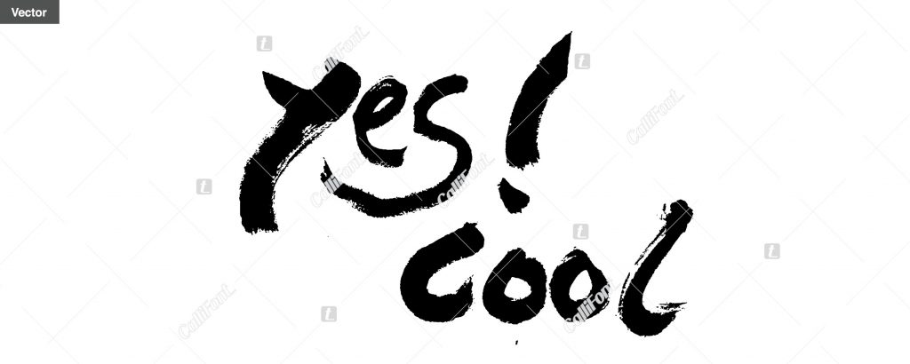 Yes cool - 캘리폰트